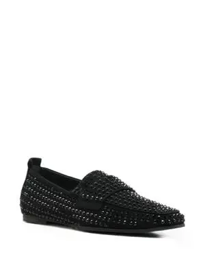 KENNEL&SCHMENGER Lotta Crystal-embellished Loafers