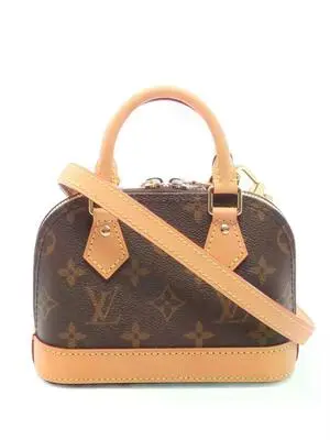 LOUIS VUITTON 2021 Nano Alma Monogram Handbag - Brown