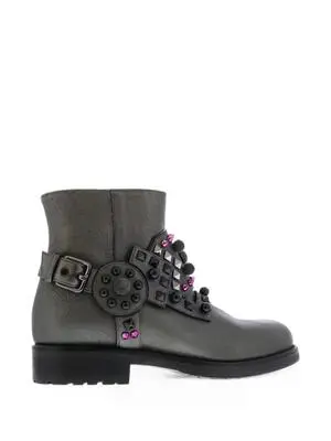 ALBANO Harness Studded Harness Ankle Boots
