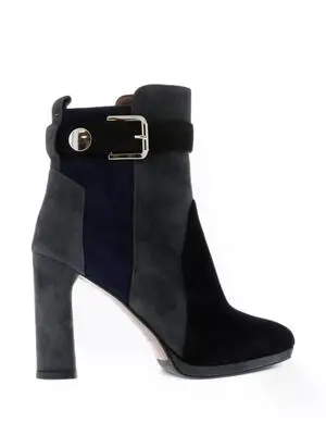 ALBANO Two-tone Buckled Ankle Boots