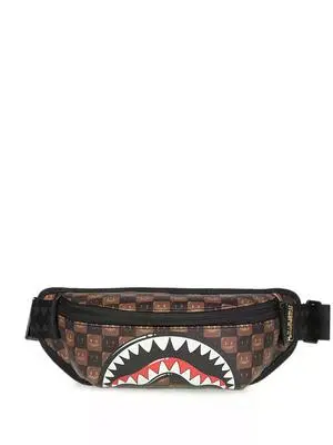 SPRAYGROUND Sharks In Paris Checkerboard-print Cross Body Bag