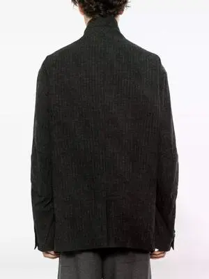 CALMLENCE Striped Welt-pocket Blazer