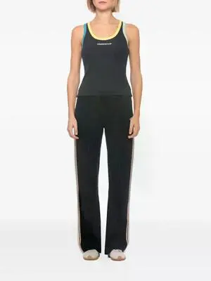 Casablanca Ribbed-knit Logo-embroidered Top