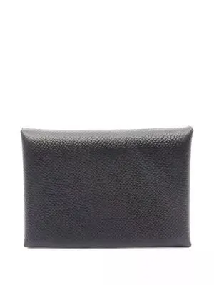 Hermès 2024 Calviduo Epsom Coin Purse - Black