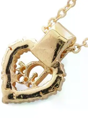 Dior 2010s Heart-logo Necklace - Gold