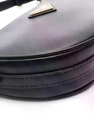 Prada 2010s Arke Shoulder Bag - Black