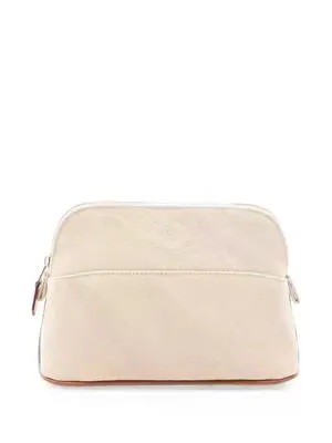 Hermès 2010s Mini Bolide Canvas Pouch - Neutrals