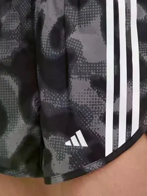 Adidas Own The Run 3-stripes Allover Print Shorts