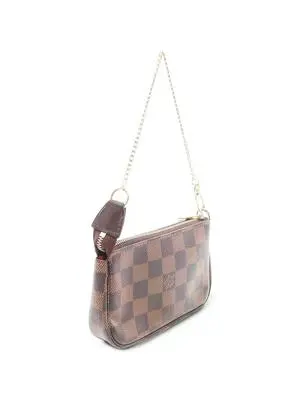 LOUIS VUITTON 2010 Mini Pochette Accessoires Trunks & Bags Damier Ebène Tote Bag