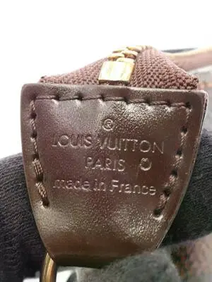 LOUIS VUITTON 2010 Mini Pochette Accessoires Trunks & Bags Damier Ebène Tote Bag