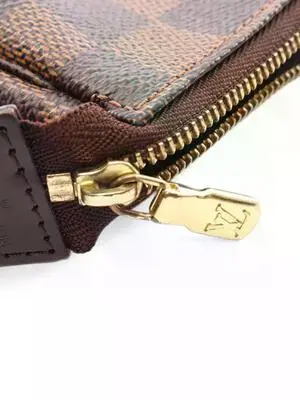 LOUIS VUITTON 2010 Mini Pochette Accessoires Trunks & Bags Damier Ebène Tote Bag