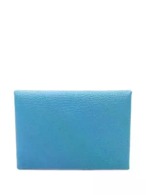 Hermès 2026s Calvi Duo Verso Coin Purse - Blue