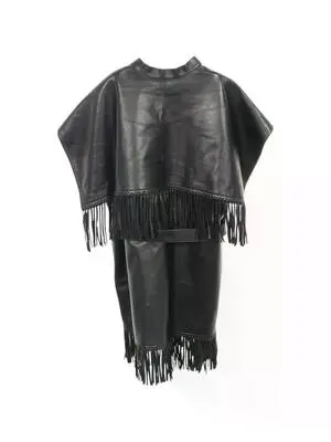 Hermès 2010s Fringed Cape