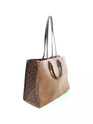 LOUIS VUITTON Gm On-the-go Monogram Tote Bag - Brown