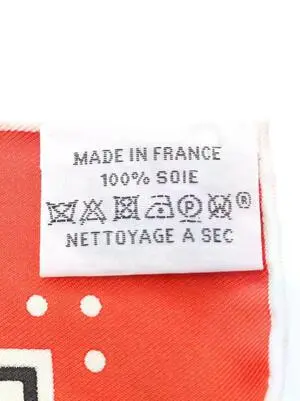 Hermès 2010s 55 Paris Qui Roule Scarf - Red