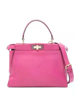 Fendi 2000s Peekaboo Tote Bag - Pink
