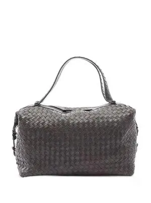 Bottega Veneta 2000s Mini Intrecciato Handbag - Black