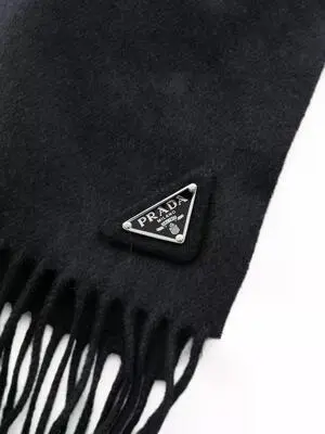 Prada 2010s Triangle Logo Scarf