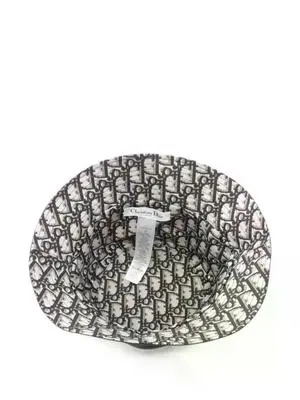 Dior 2010s Teddy-d Oblique Reversible Bucket Hat