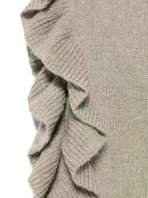 TWINSET Ruffle-trim Knitted Scarf