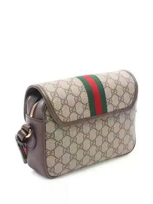 Gucci 2000s Ophidia Gg Supreme Patterned Shoulder Bag