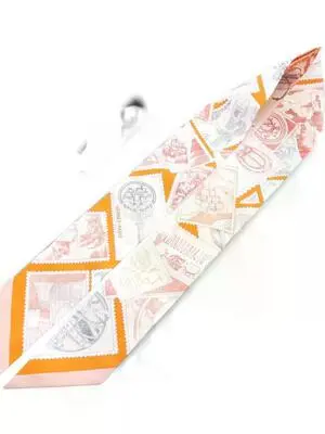 Hermès 2020s Le Philateliste Du Faubourg Twilly Silk Scarf