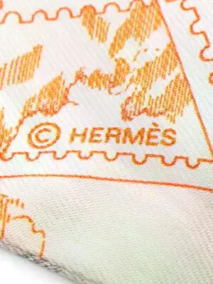 Hermès 2020s Le Philateliste Du Faubourg Twilly Silk Scarf