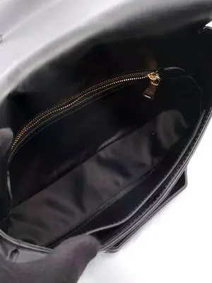 Miu Miu 2010s Penny Leather Handbag - Black