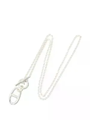 Hermès 2010s Chaîne D'ancre Amulet Necklace Silver