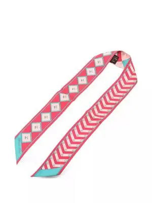Hermès 2010s Colliers Et Chiens Twilly Scarf