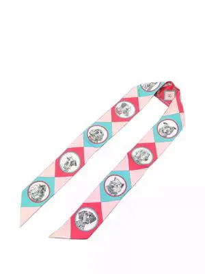 Hermès 2010s Colliers Et Chiens Twilly Scarf