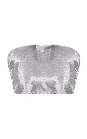 BALYKINA Sequined Cape Top