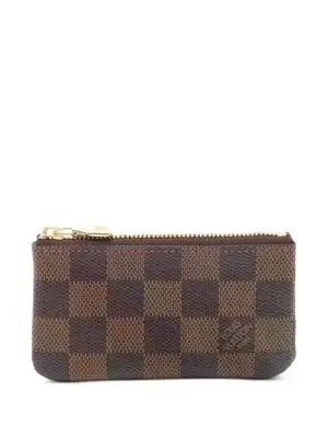 LOUIS VUITTON 2007 Damier Ebene Coin Purse - Brown
