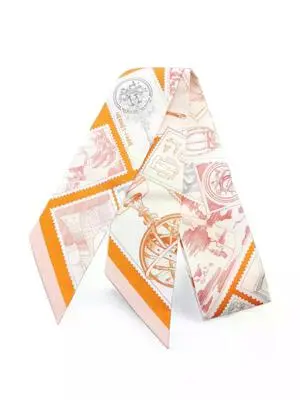 Hermès 2020s Le Philateliste Du Faubourg Twilly Scarf - Neutrals
