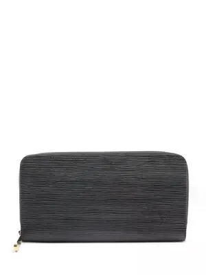 LOUIS VUITTON 2021s Epi Zippy Wallet - Black
