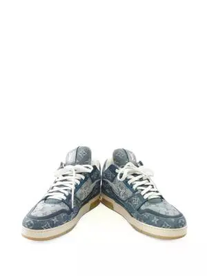 LOUIS VUITTON 2020 Trainer Monogram Denim Sneakers