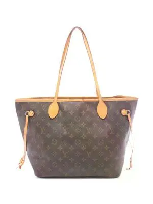 LOUIS VUITTON Neverfull Mm Monogram Patterned Tote Bag - Brown