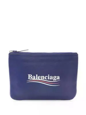 Balenciaga 2010s Leather Clutch Bag