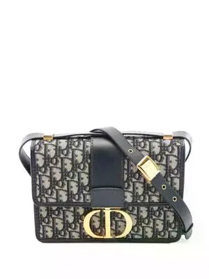Dior 2010s 30 Montaigne Oblique Shoulder Bag - Blue