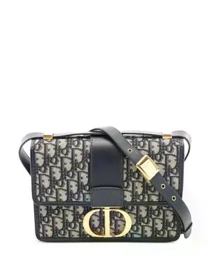 Dior 2010s 30 Montaigne Oblique Shoulder Bag - Blue