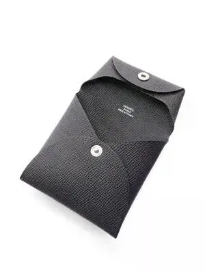 Hermès 2024 Bastia Epsom Leather Coin Purse - Black