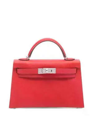 Hermès 2025 Mini Kelly 2 Handbag - Red
