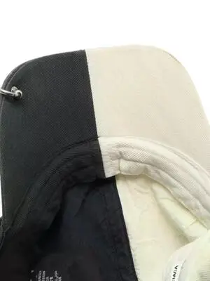 Balenciaga 2000s Bicolour Logo-embroidered Cap