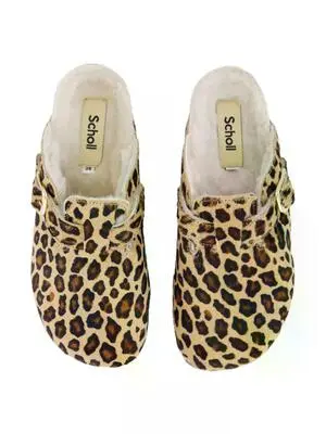 DR. SCHOLL'S SHOES Fae Leopard-print Mules