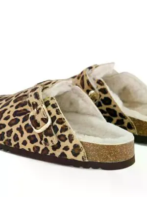 DR. SCHOLL'S SHOES Fae Leopard-print Mules