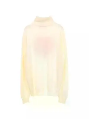 LOUIS VUITTON 2010s Intarsia Heart Roll-neck Sweater - Neutrals