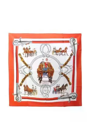 Hermès 2010s Equipages Scarf - Red