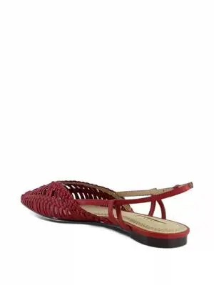 CORINA Woven Slingback Ballet Flats
