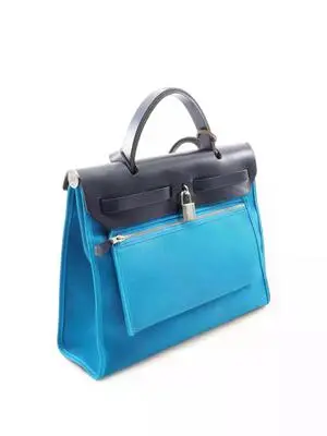Hermès 2017 Pm Herbag Zip Handbag - Blue