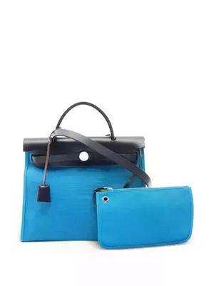 Hermès 2017 Pm Herbag Zip Handbag - Blue